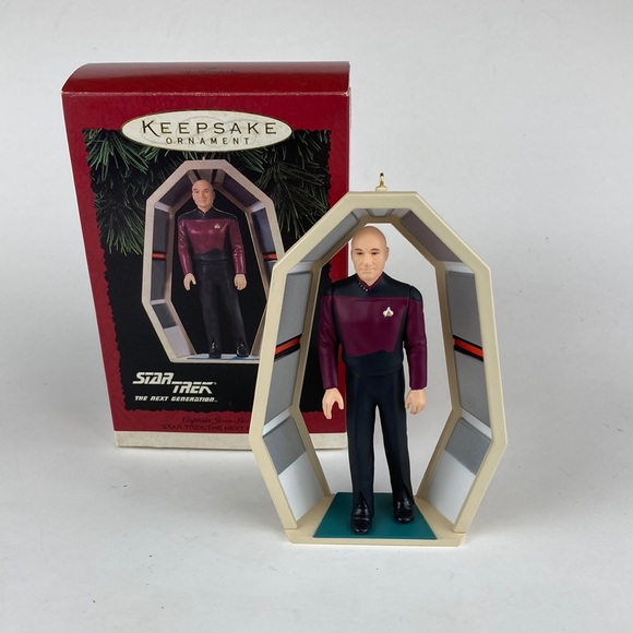 Hallmark | Holiday | Vtg 995 Star Trek The Next Generation Jeanluc ...